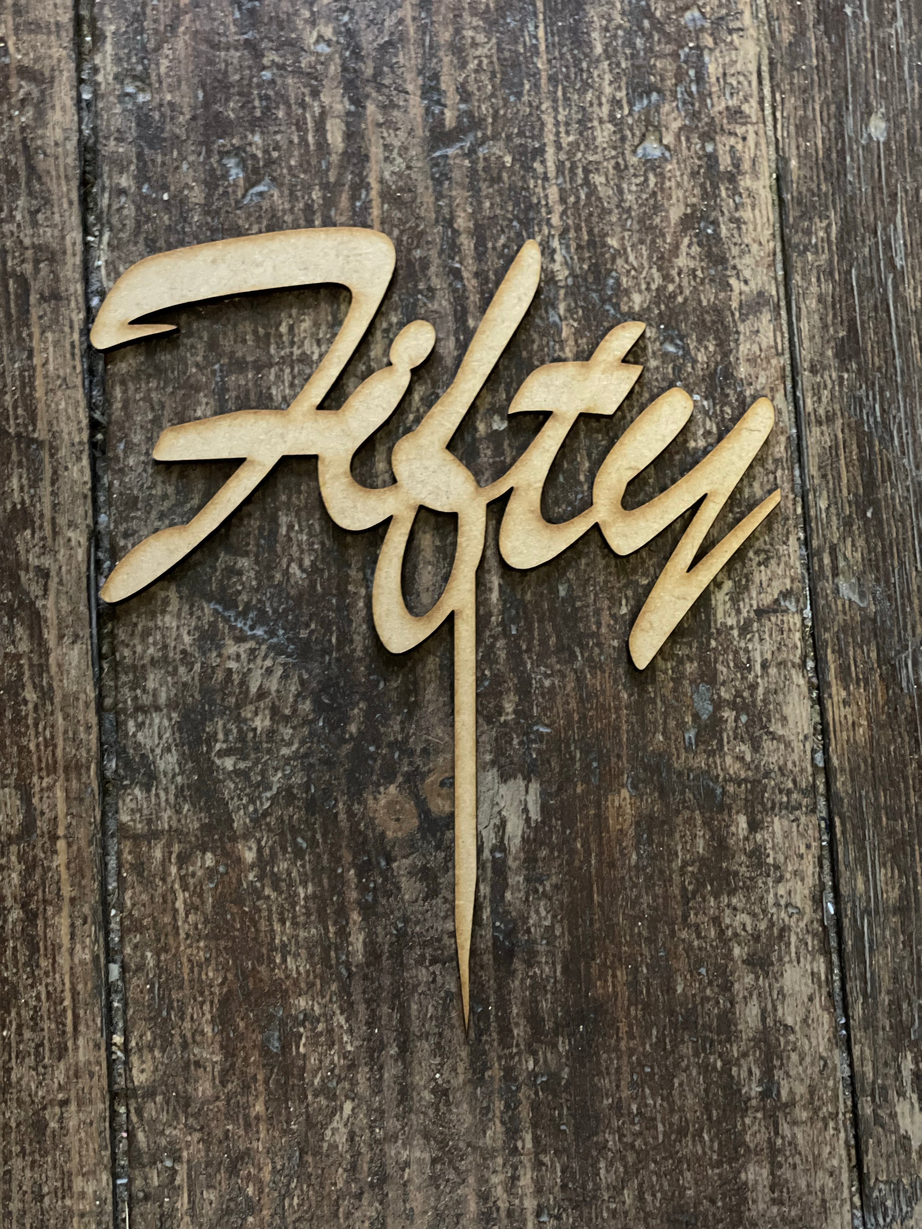 Fifty Cake Topper – SA MINI LAND